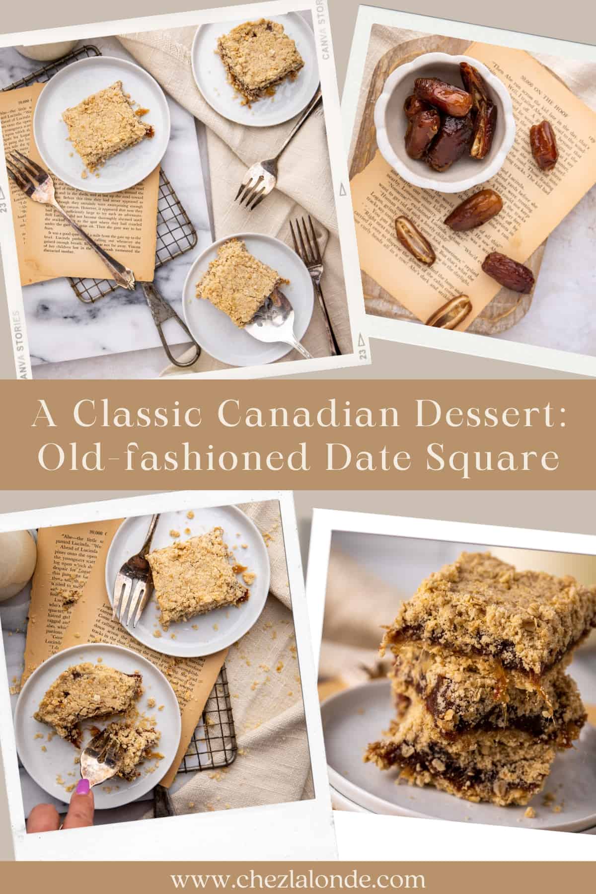 A Classic Canadian Dessert: Old-fashioned Date Squares