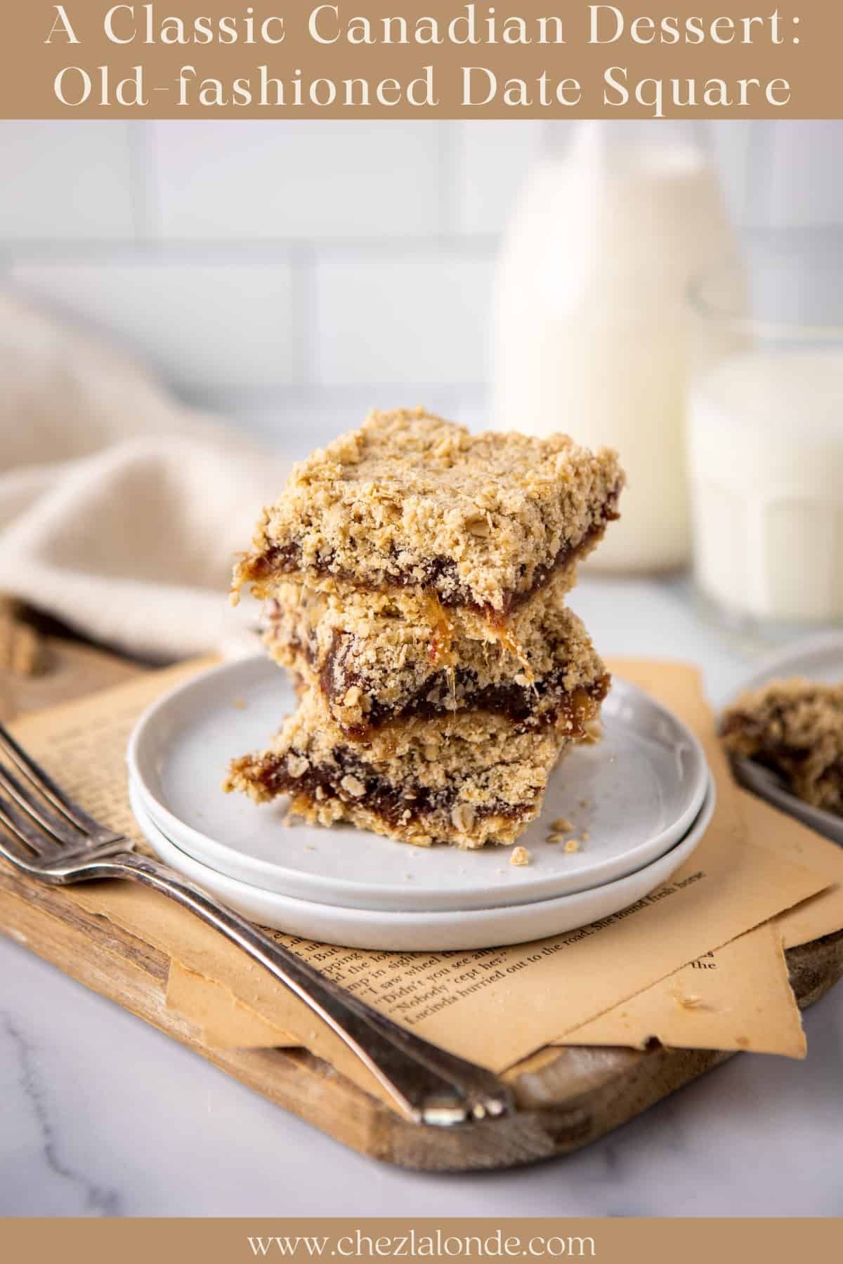 A Classic Canadian Dessert: Old-fashioned Date Squares